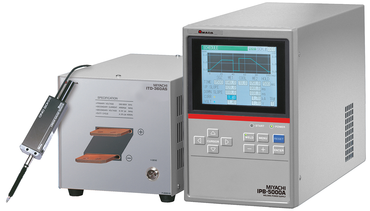 For DC spot welding / fusing: IPB-5000B - AMADA WELD TECH